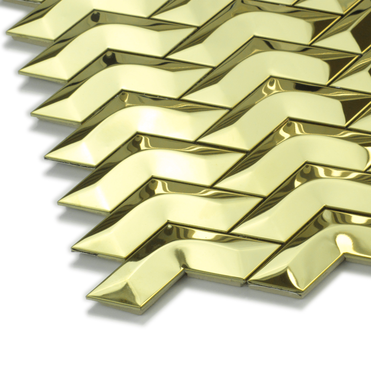 The most exclusive Metal linear mosaic tile for decoration